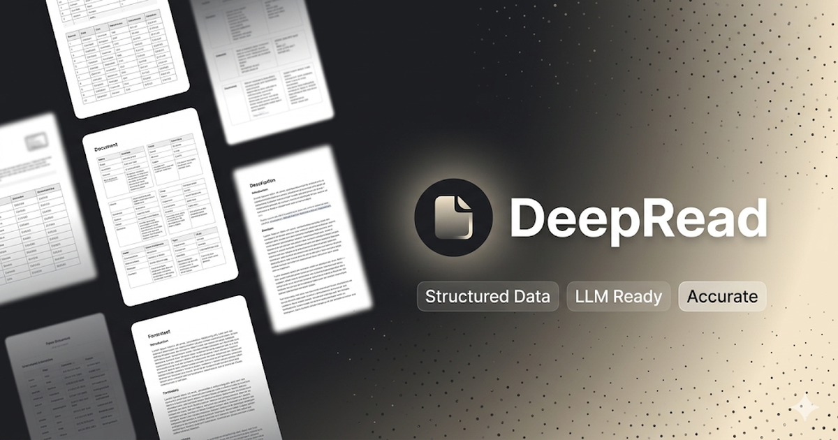 DeepRead — OCR & Document AI API for developers